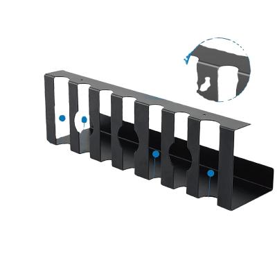 China Maximize Space with Perforated Computer Desk Cable Management Rack Tray 43x10x10cm for sale