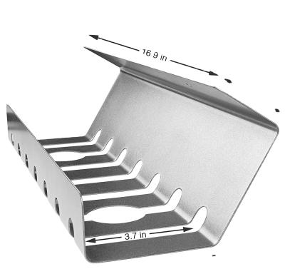 China Functional Design Powder Coated Metal Cable Duct for Horizontal Desk 43x10x10cm White for sale