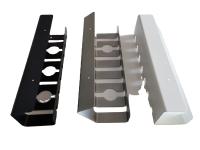 China Functional Design Powder Coated Metal Cable Duct for Horizontal Desk 43x10x10cm White for sale