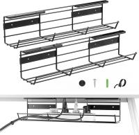 China Office and Home Standing Desk Cable Tray Basket with Sturdy Metal and Flexible Design for sale