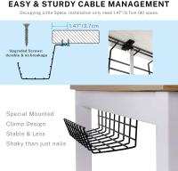 China Office and Home Standing Desk Cable Tray Basket with Sturdy Metal and Flexible Design for sale