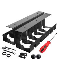 China 1mm Thickness Carbon Steel Cable Tray for Streamlined Office and Home Desk Management for sale
