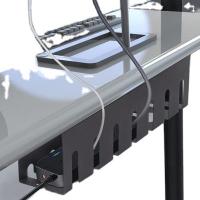 China Cable Management Tray for Home Office Computer Desk No Drill/Drill PC Cord Organizer for sale