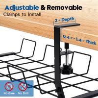 China Classification Non-folding Rack Metal Mesh Desk Organizer for Organized Cable Storage for sale