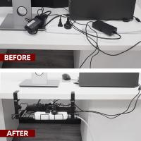 China Metal Under Desk Drawer Cable Wire Organizer for Office Desk Accessories for sale