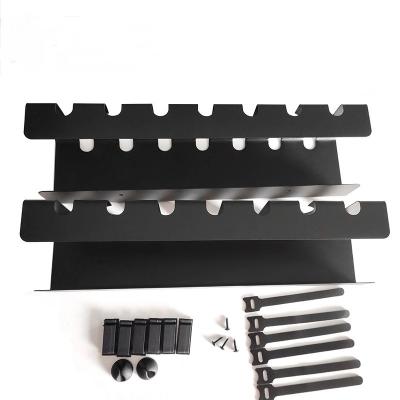 China Powder Coating Home Office Wall Ceiling Mounting Desk Cable Management Rack Tray With C Clamp for sale