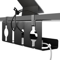 China Powder Coating Home Office Wall Ceiling Mounting Desk Cable Management Rack Tray With C Clamp for sale