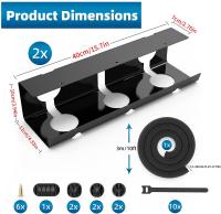 China Under Desk Cable Management Tray Wall and Ceiling Mounting for Easy Cable Organization for sale