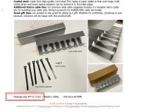 China Maximize Productivity Single Tier Bolt Inserting Cable Duct for Under Table Cables for sale