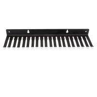 China Customized Logo Print Iron Modular Patch Cable Holder Wall Mountable Hanger Claw 19 Slots for sale