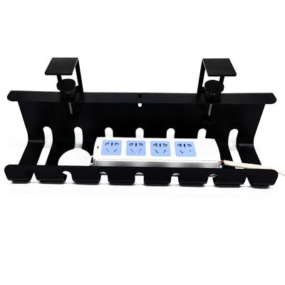 China Removable C Clamp Mount Under Desk Cord Raceway for 16-inch Computer Cable Management for sale