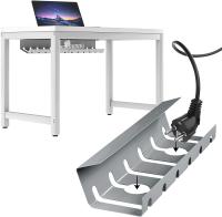 China Customized Instruction Nonstandard Powder Coated Metal Cable Duct for Horizontal Desk for sale