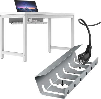 China Customized Instruction Nonstandard Powder Coated Metal Cable Duct for Horizontal Desk for sale