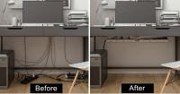 China Customized Instruction Nonstandard Powder Coated Metal Cable Duct for Horizontal Desk for sale