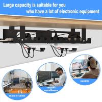 China Gold Office Under Desk Wire Cable Tray Cable Organizer for Organized and Safe Cables for sale