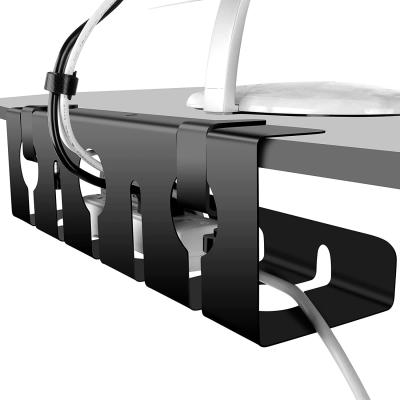 China Single Tier Cable Tray Organizer for Sturdy Desk Wire Management Solution Under Desk for sale