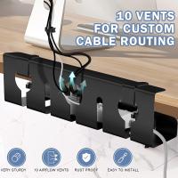 China Single Tier Cable Tray Organizer for Sturdy Desk Wire Management Solution Under Desk for sale