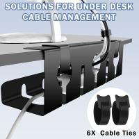 China Single Tier Cable Tray Organizer for Sturdy Desk Wire Management Solution Under Desk for sale