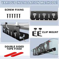 China Single Tier Cable Tray Organizer for Sturdy Desk Wire Management Solution Under Desk for sale