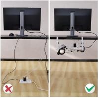 China Convenient No Drill Standing Desk Cable Management Tray with Lead Time of 10-30 Days for sale
