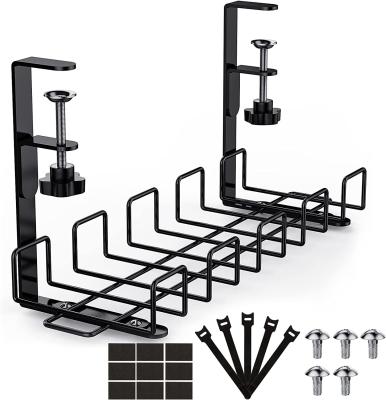 China Polishing Wire Management Tray Cable Management Rack for Desk Cable Organization for sale