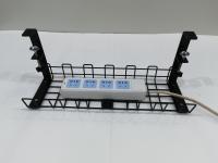 China ISO9001 Rohs CE Under Desk Cable Management Tray 2 Packs C Clips Basket Cord Organizer Bracket for sale