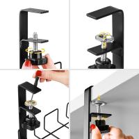 China ISO9001 Rohs CE Under Desk Cable Management Tray 2 Packs C Clips Basket Cord Organizer Bracket for sale