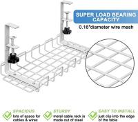 China Super Sturdy Desktop Cable Management Tray No Drilling Required for Standing Type for sale