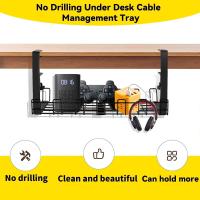 China Super Sturdy Desktop Cable Management Tray No Drilling Required for Standing Type for sale