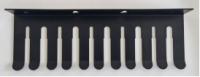 China Single Tier Black Wall Mounted Metal Storage Rack for Entertainment Venue Organization for sale