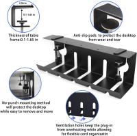 China Customized Under Desk Cable Management Tray Metal Cable Organizer For Desk for sale