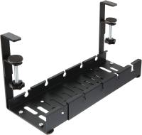 China Smart 12-25inch Desk Iron Under Desk Cable Management Tray Retractable Cord Organizer for sale