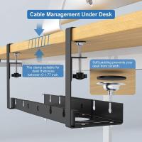 China Retractable Clamp Mounted Cable Cord Organizer for Desk Wire Management Compact for sale