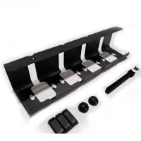 China Metal Cast Iron Under Desk Cable Management Tray Pack of 2 for Neat Cord Storage for sale