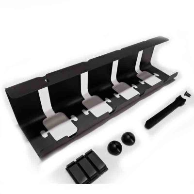 China Metal Cast Iron Under Desk Cable Management Tray Pack of 2 for Neat Cord Storage for sale