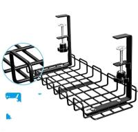 China Adjustable Under Desk Cable Management Tray For Interior Office Living Room Furniture for sale