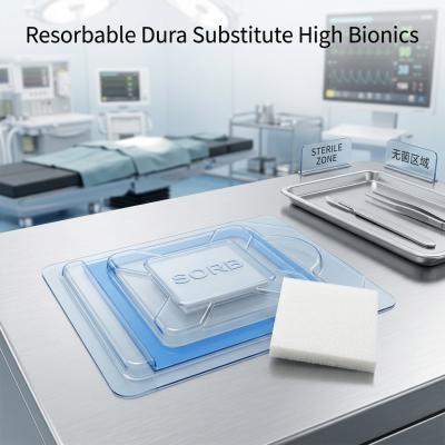 China Sutureable Porcine Collagen Dura Patch 60x80mm High Biocompatibility CSF Fistula Prevention for sale