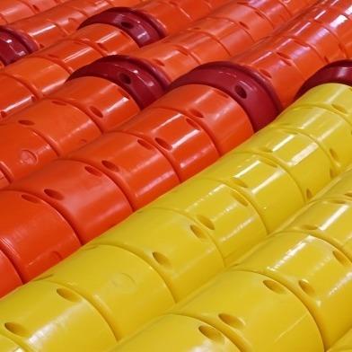 China Custom Submarine Cable Protection PU Bend Limiter Polyurethane Bend Restrictor for sale