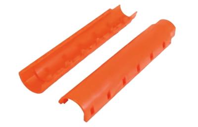 China 85A Hardness PU Submarine Cable Protection Duct Polyurethane Undersea Cable Tube for sale