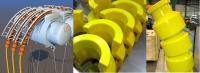 China Custom PU Bend Limiter / Polyurethane Bend Restrictor Use For Submarine Cable Protection for sale