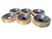 China Heavy Duty Polyurethane Coating Wheels Water Oil And Corrosion Resistant for sale