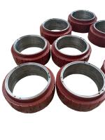 China OEM Industrial PU Coated Wheels Heavy Duty Polyurethane Wheels 75 - 90A Shore for sale
