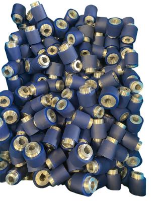 China 90 A Shore Hardness Polyurethane PU Coated Wheels Anti Corrosion For Transmission for sale