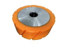 China Customized Polyurethane Coating Wheels 90 A Shore Hardness PU Wheel for sale