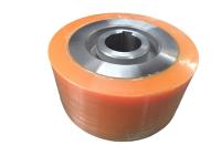 China Customized Polyurethane Coating Wheels 90 A Shore Hardness PU Wheel for sale