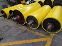 China Heavy Duty PU Coated Roller 90 A Shore Hardness Polyurethane Conveyor Rollers for sale