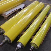 China Multi Color Polyurethane PU Coated Roller 90 A Shore Hardness Wear Resistance Custom for sale