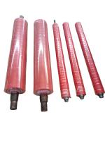China Customized PU Coated Roller Industrial Polyurethane Rollers 95 A Shore Hardness for sale
