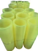 China 2mm - 50mm Thick Industrial PU Sheets Yellow Color Urethane Sheeting for sale