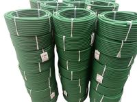 China Green Rough Surface PU Round Belt Oil Resistance Anti Slip Polyurethane Belt for sale